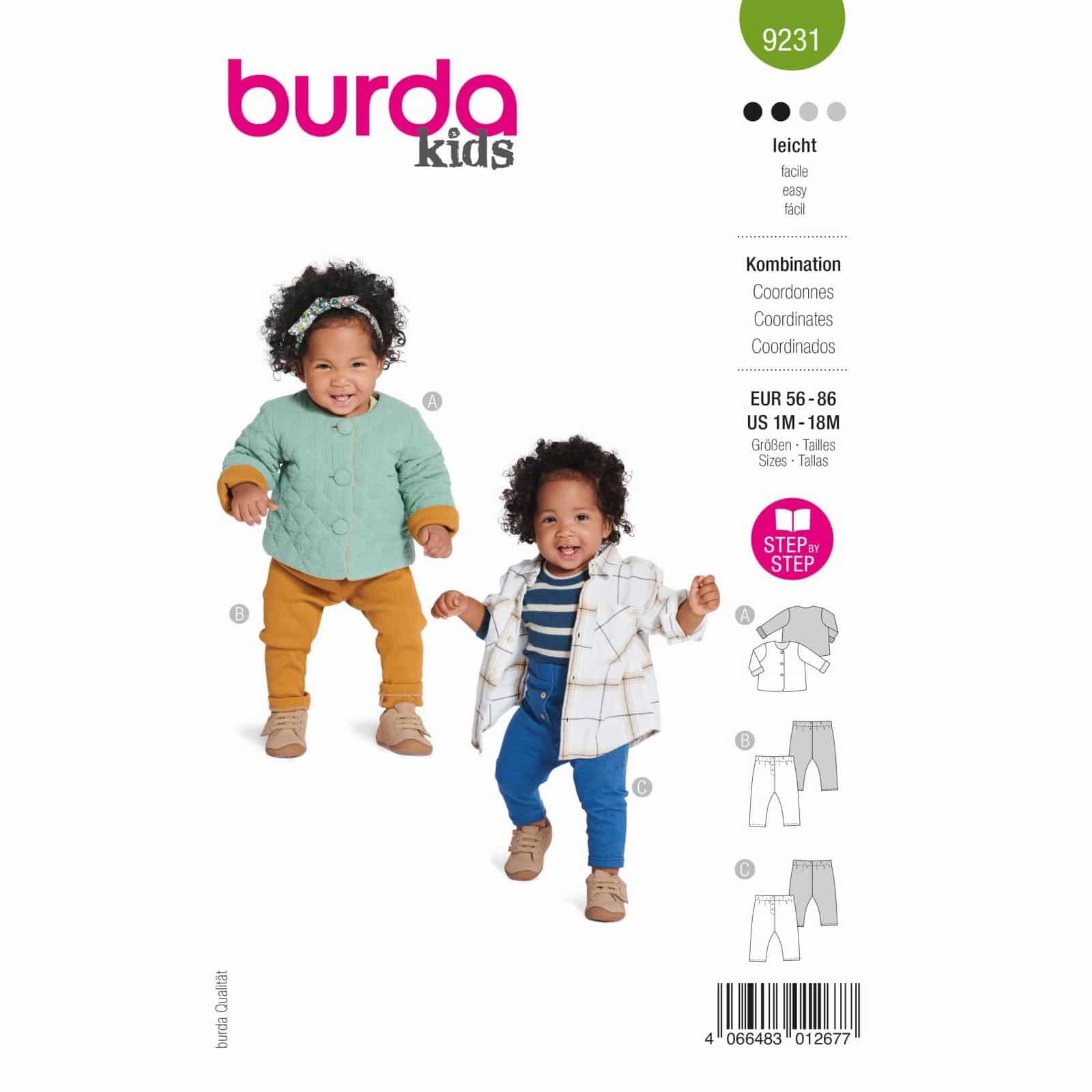 Burda Patroon 9231 - Jasje en Broek in Variaties - Anjo Kleinvak